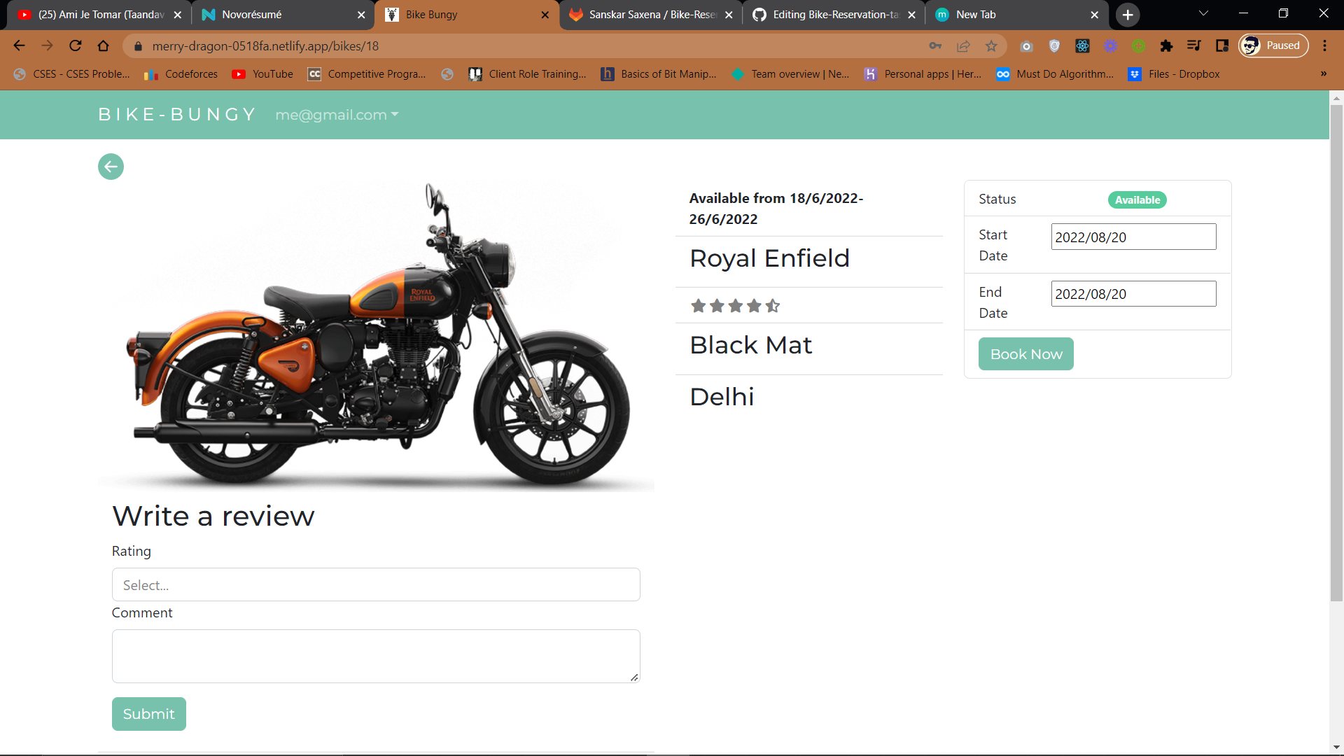 GitHub - sanskar-saxena/Bike-reservation-system-nestjs-Frontend