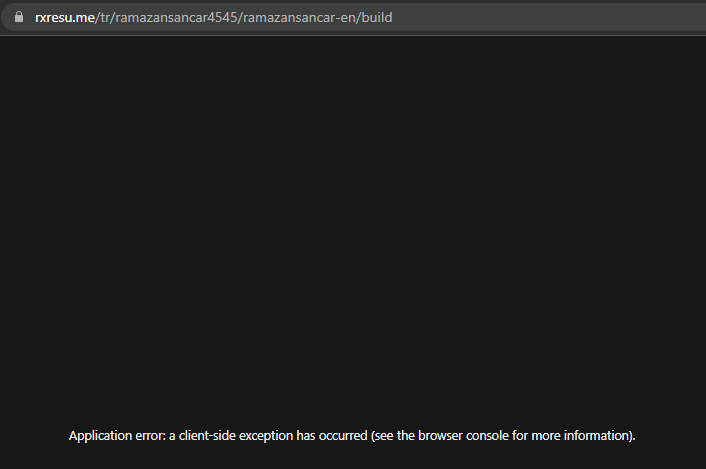 [BUG] Resume Opening Error · Issue #1231 · AmruthPillai/Reactive-Resume · GitHub