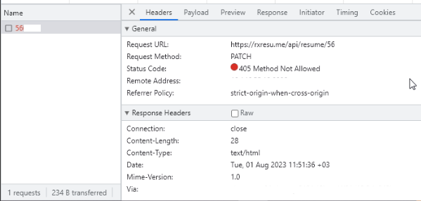 [Bug] PATCH Request 405 Error for Save · Issue #1413 · AmruthPillai/Reactive-Resume · GitHub