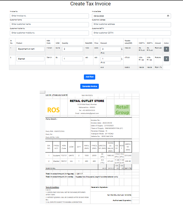 GitHub - sudhakarbaghel/invoiceGenerator