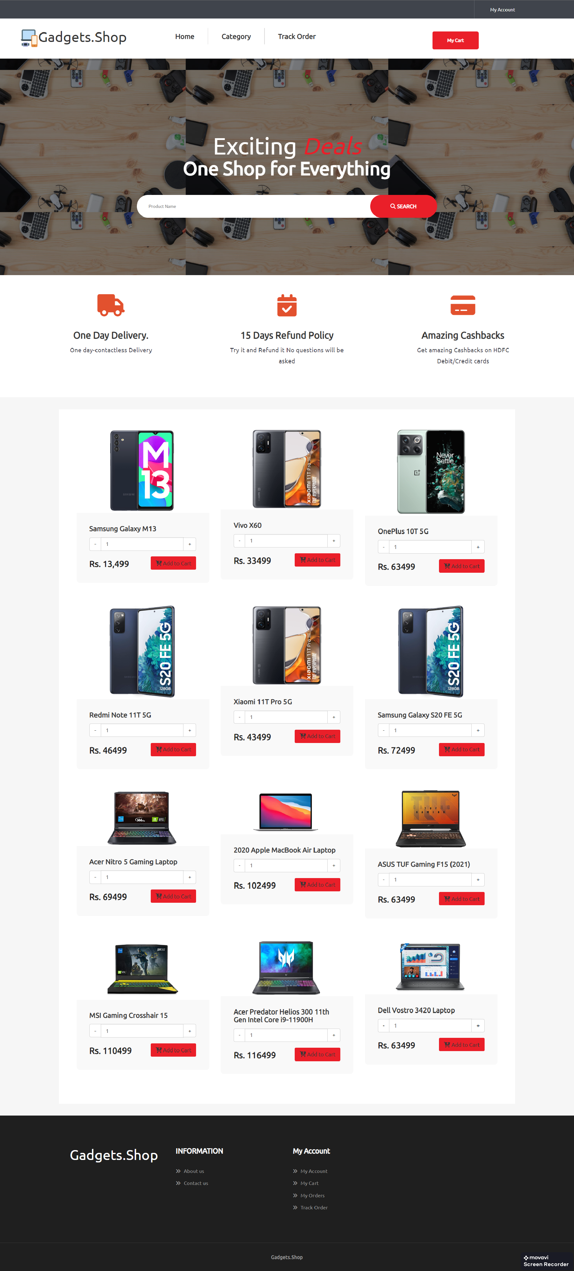 GitHub - pritampatra27122/Gadgets.Shop: E - Commerce Website for buying Gadgets