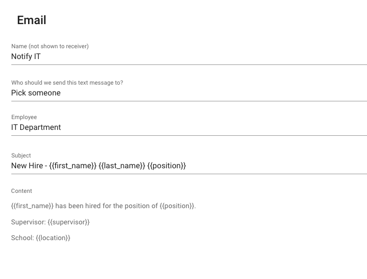 Bug: Email sequence item uses recipients information to fill out the ...