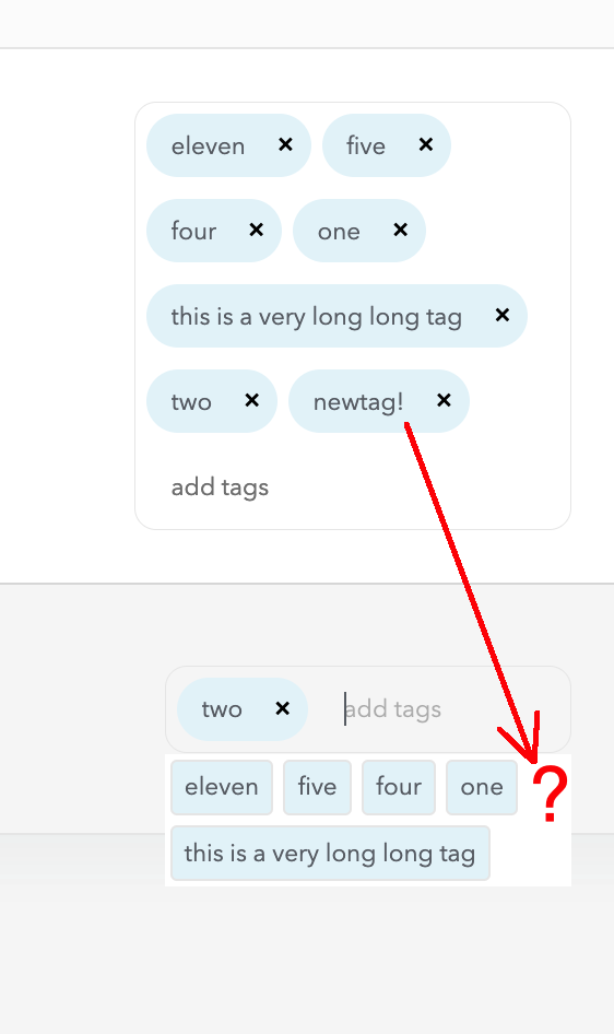 Refresh whitelist across multiple tagify instances · Issue #1184 · yairEO/tagify · GitHub
