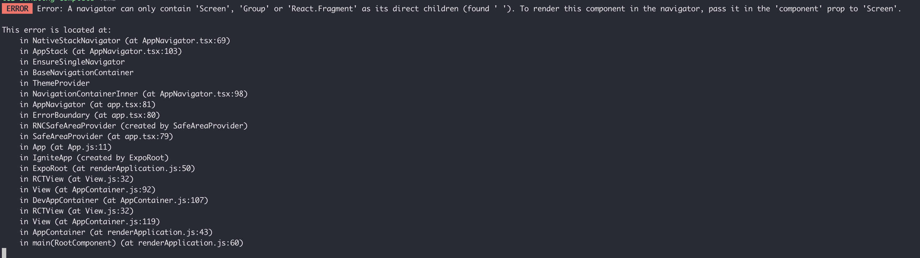 Error when opening Maverick in simulators / Expo Go · Issue #2152 · infinitered/ignite · GitHub