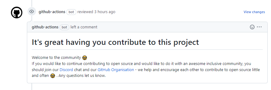 feat: github action for greeting FTCs · Issue #553 · Susmita-Dey/Sukoon ... feat: github action for greeting FTCs · Issue #553 · Susmita-Dey/Sukoon ...