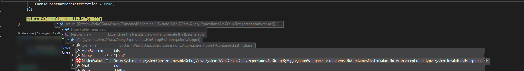 406 Not Acceptable Serialization Error On Aggregation Query · Issue 1107 · Odatawebapi · Github