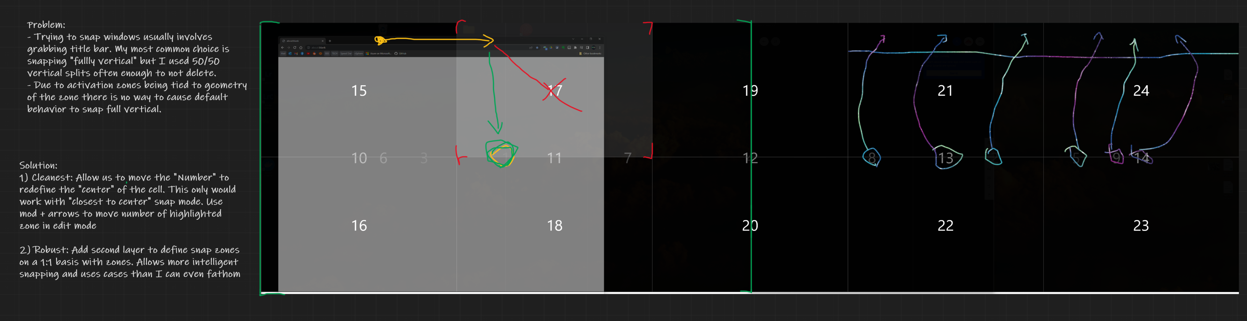 Separate snap zone from activation zone. Pic included · Issue #15230 ...