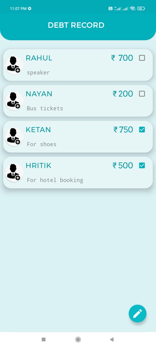 GitHub - Rawat-Senpai/Debt-Record-App