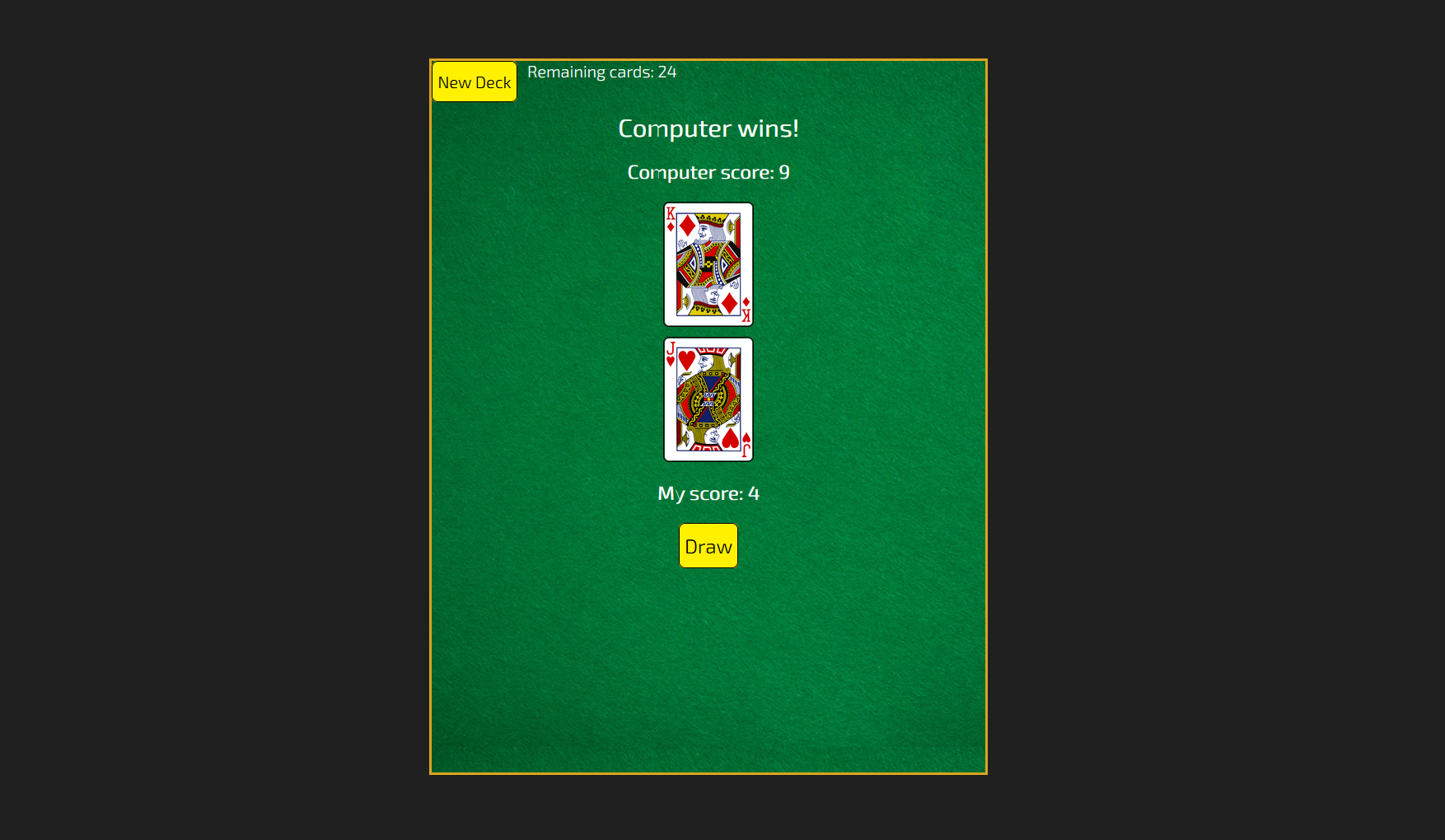 GitHub - XAldrikX/Game-of-War: Fiz esse jogo de cartas que usa a "Deck ...