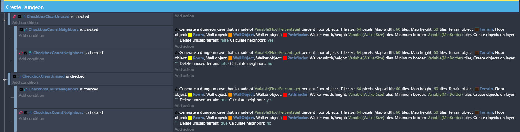Allow Boolean variables to be used in function parameters · Issue #2565 · 4ian/GDevelop · GitHub