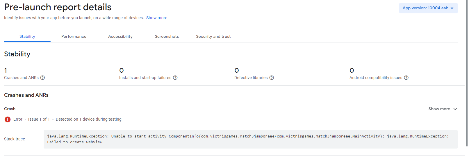 Crash On Android Export Failed To Create Webview · Issue 5156 · 4iangdevelop · Github 4149