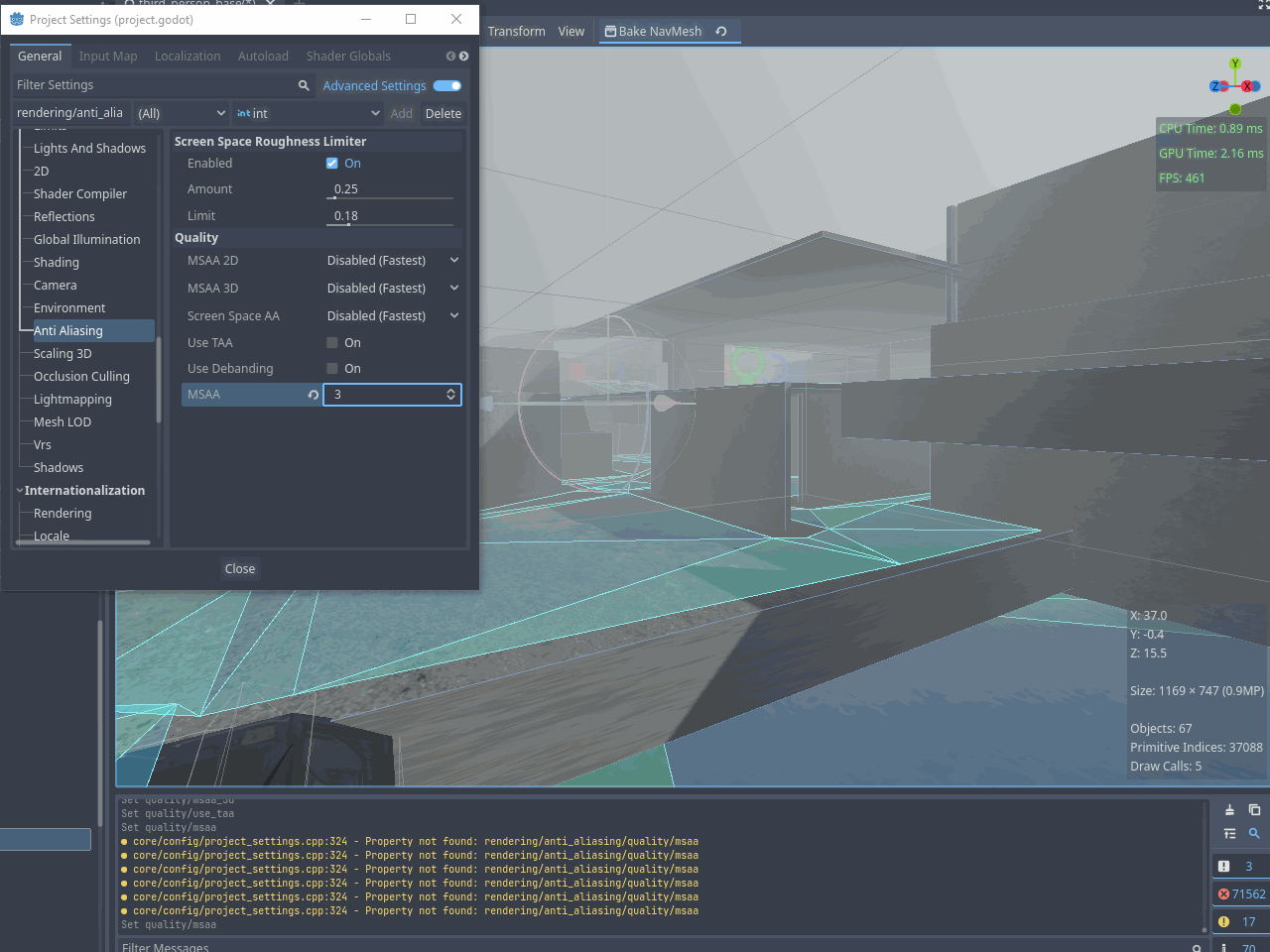 TAA + SSAA and/or MSAA 3D distorts/corrupts editor and yield black screen on run · Issue #65479 ...