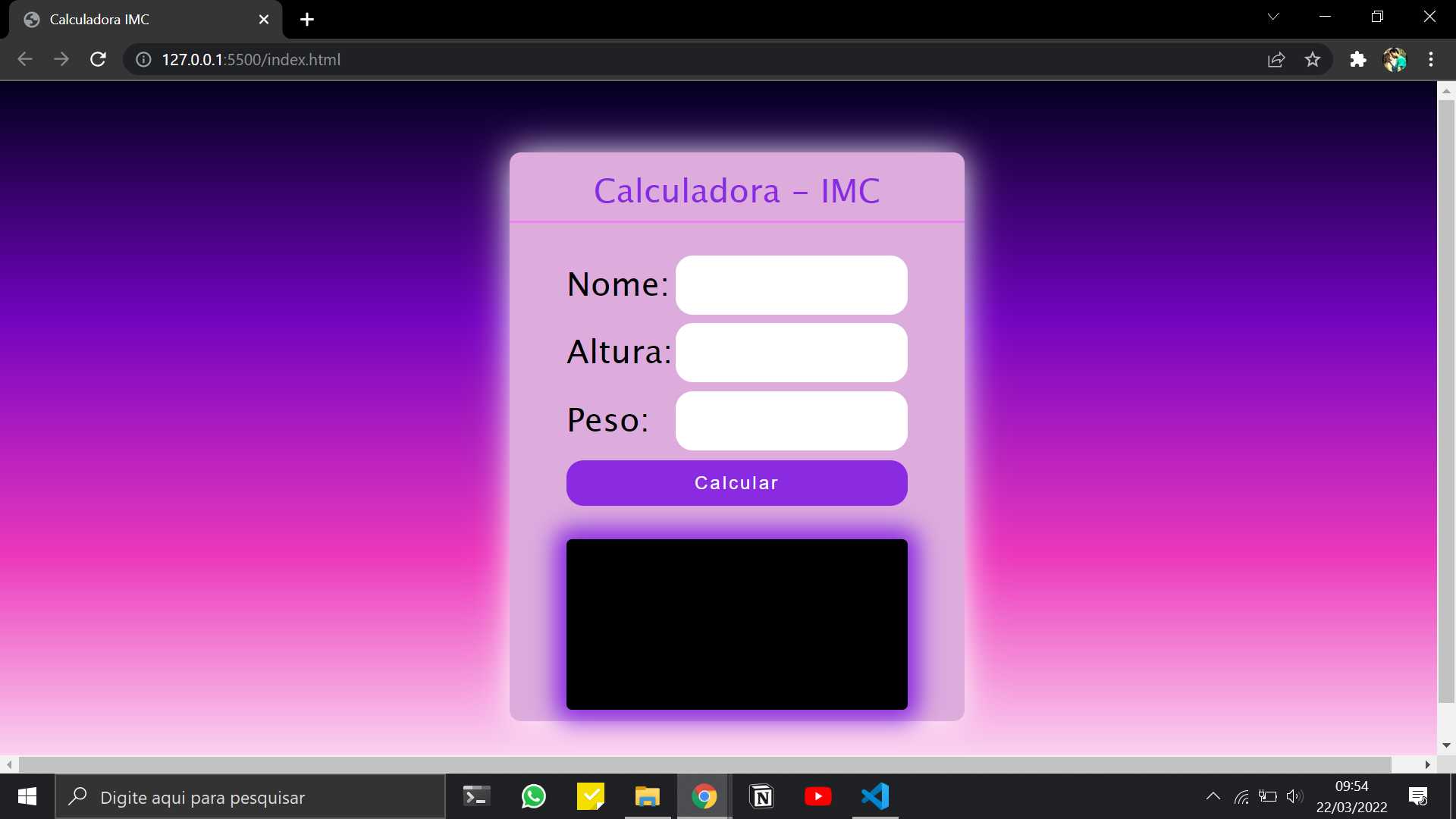 GitHub - AlanMoreira13/Calculadora-IMC