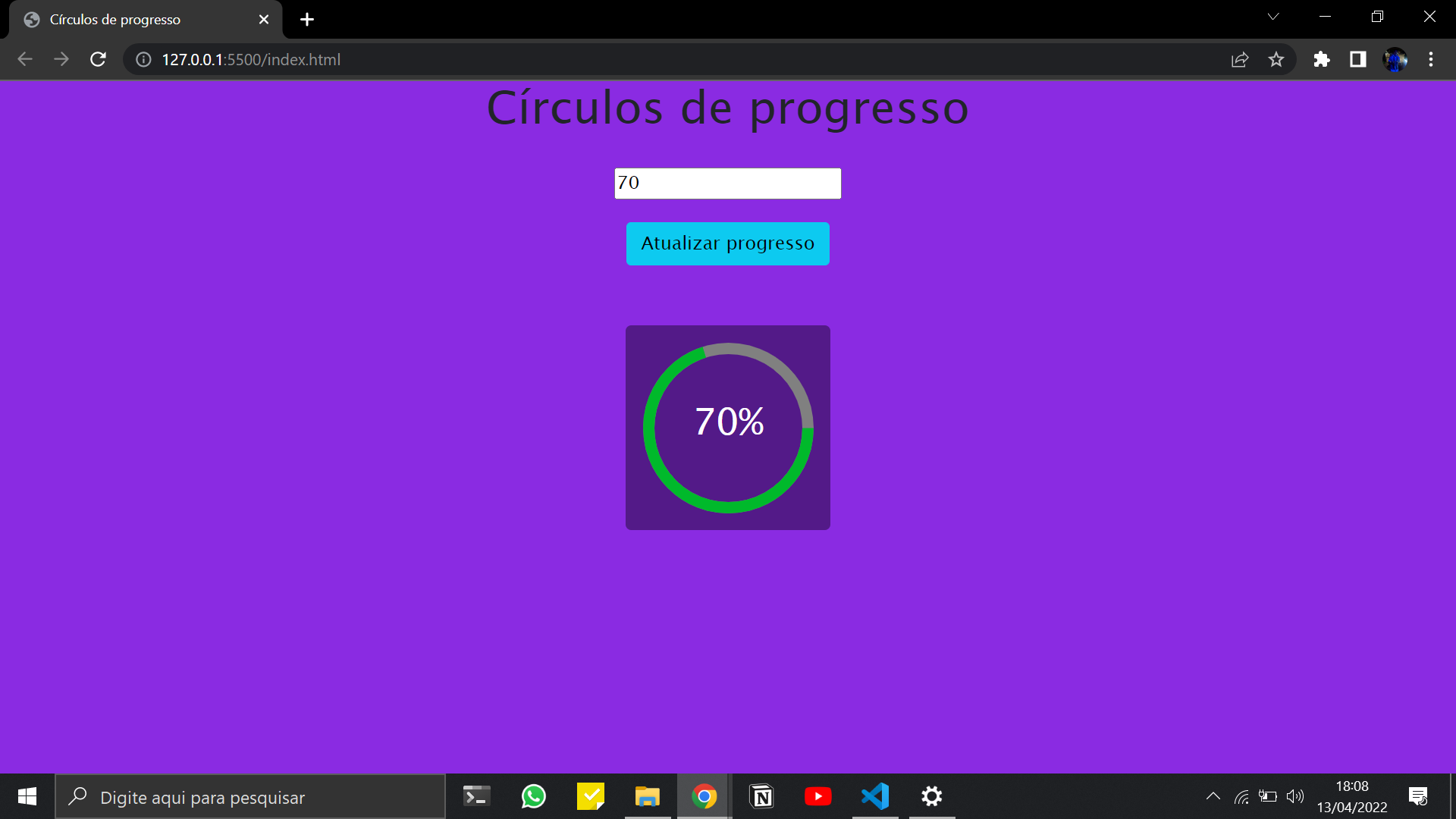 GitHub - AlanMoreira13/Circulo-de-progresso
