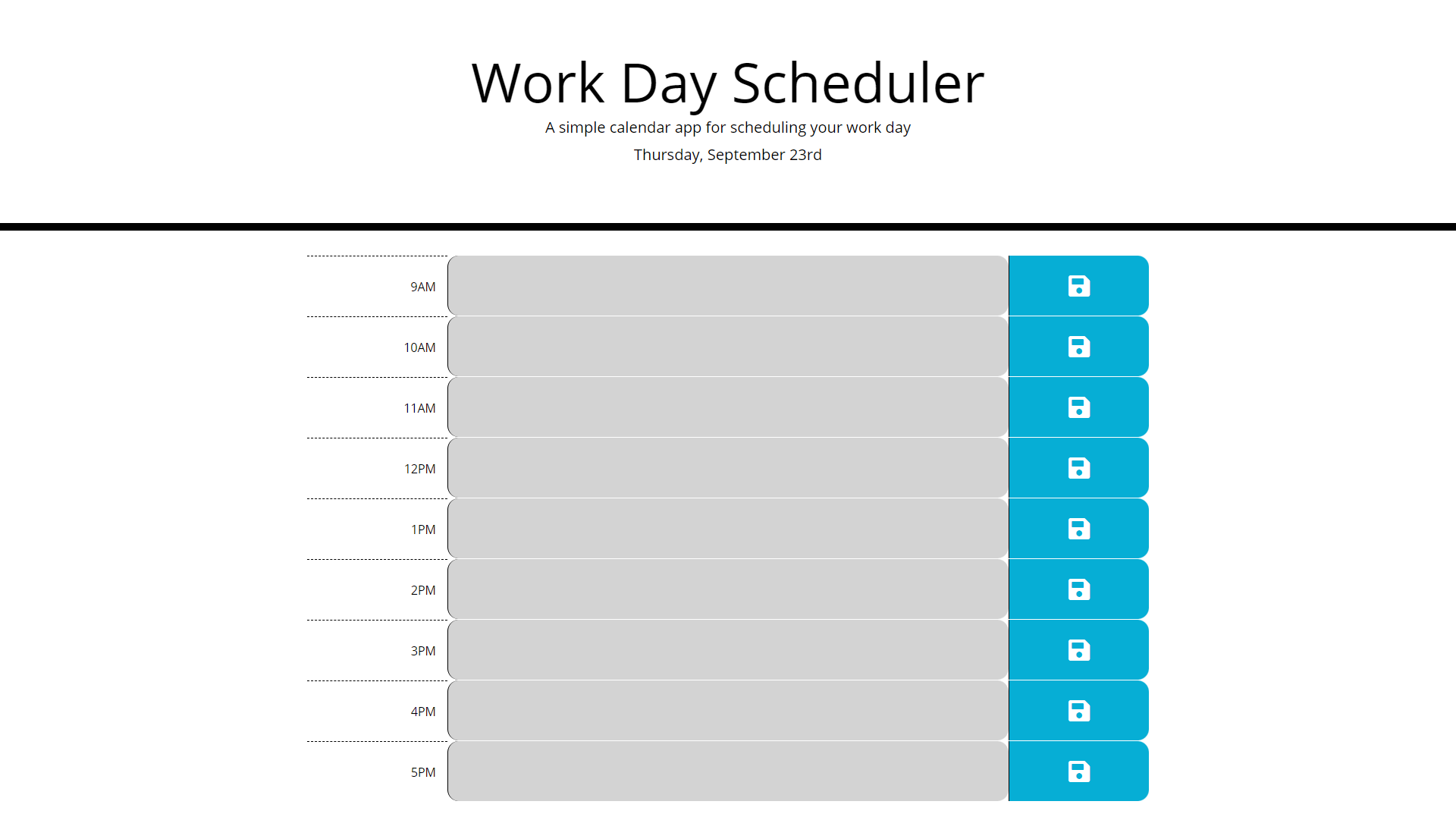GitHub - YummySocks/Work-Day-Scheduler