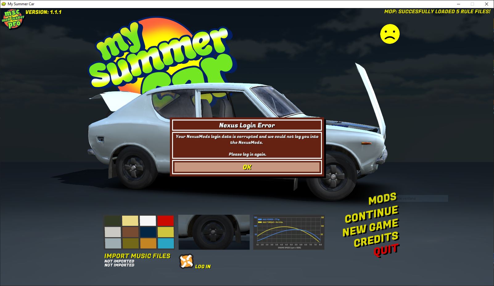 [BUG] Can't log in Nexus through the game · Issue #32 · MSCLoaderPro/MSCModLoaderPro · GitHub