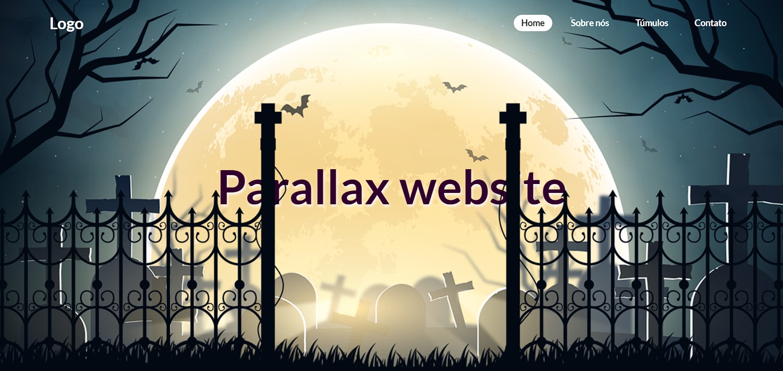GitHub - BrenoEller/Parallax-cemetery: Projeto de site parallax com tema de cemitério.