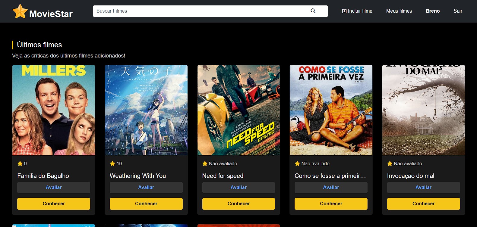 GitHub - BrenoEller/MovieStar: Site de crítica de filmes utilizando PHP, MySQL e Bootstrap