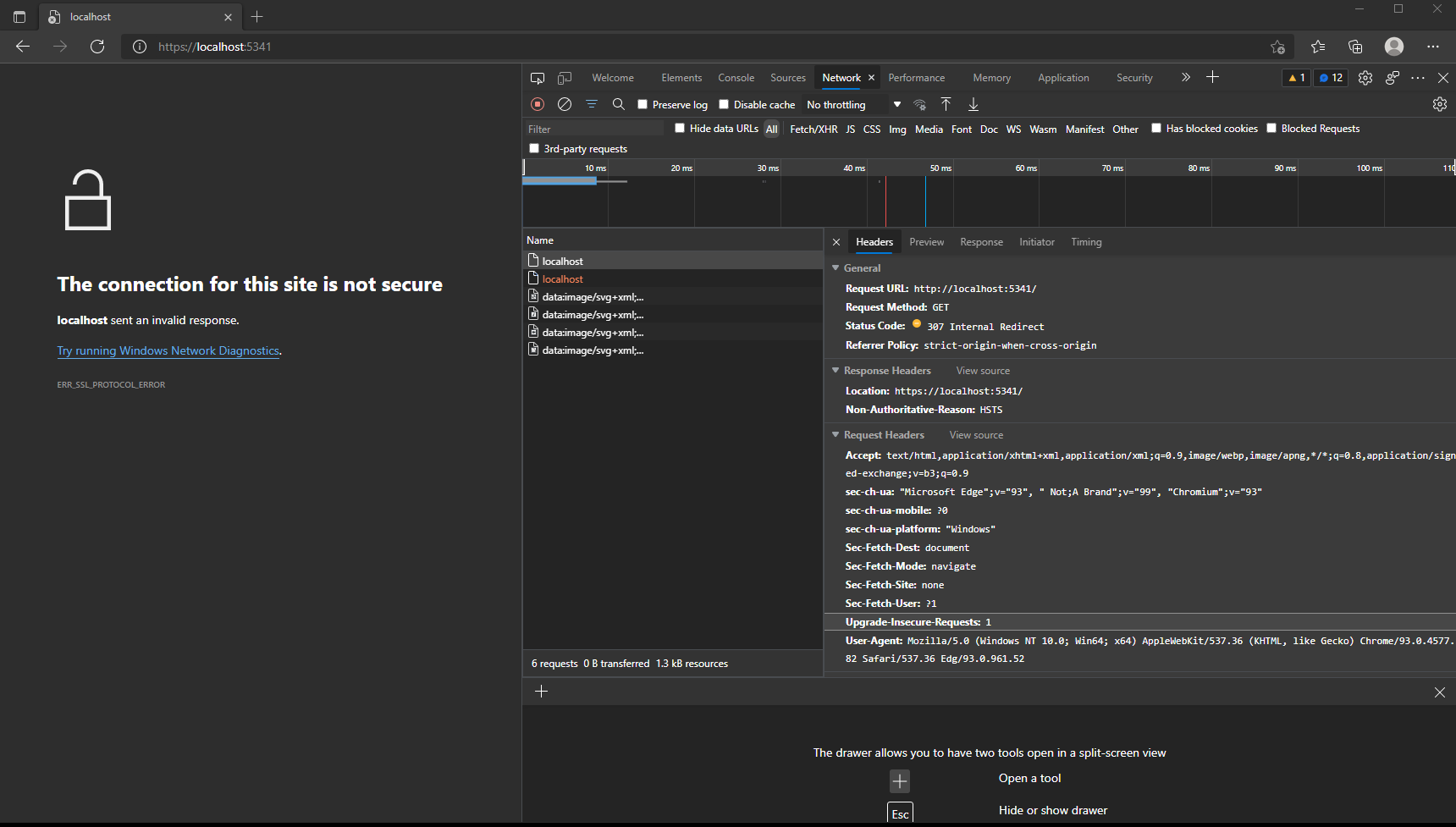 Unable to access Individual Seq UI in windows Edge by HTTP on localhost while Chrome does ...
