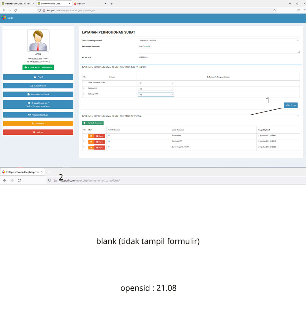 Bug · Issue 4372 · Opensidopensid · Github 