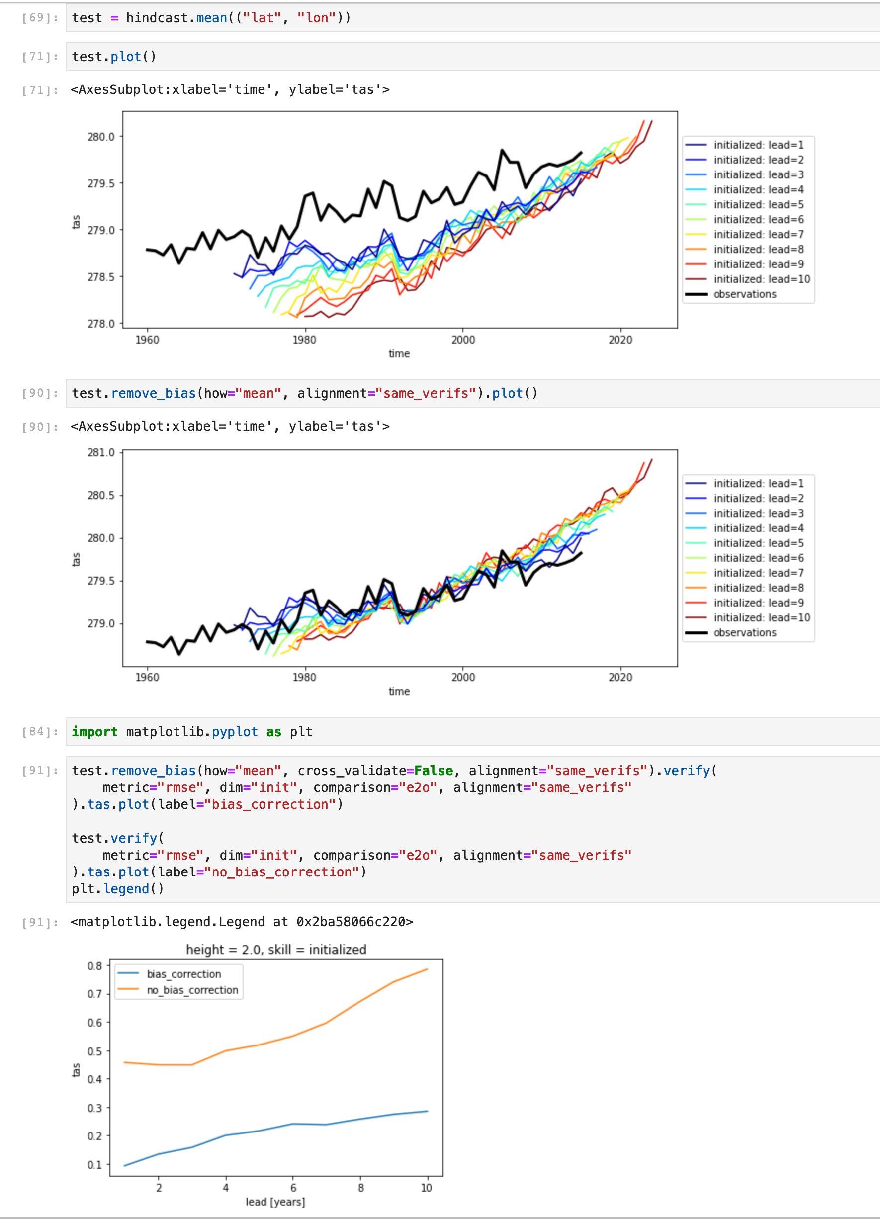 Update bias correction example · Issue #511 · pangeo-data/climpred · GitHub