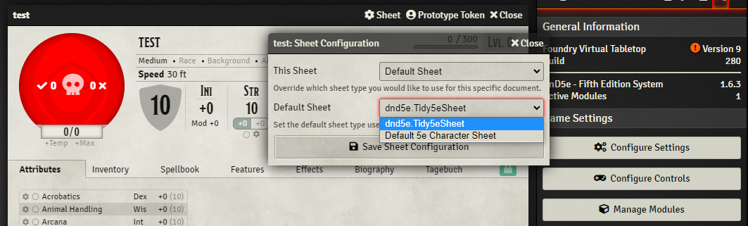Version 0.6.4 Foundry v9 · Issue #573 · sdenec/tidy5e-sheet · GitHub