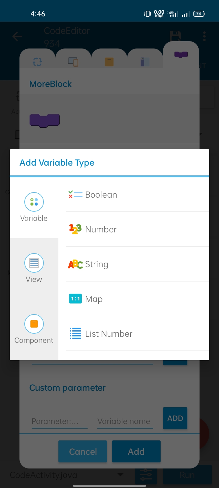 Add More Block Custom Variable · Issue 499 · Sketchware Prosketchware 9296