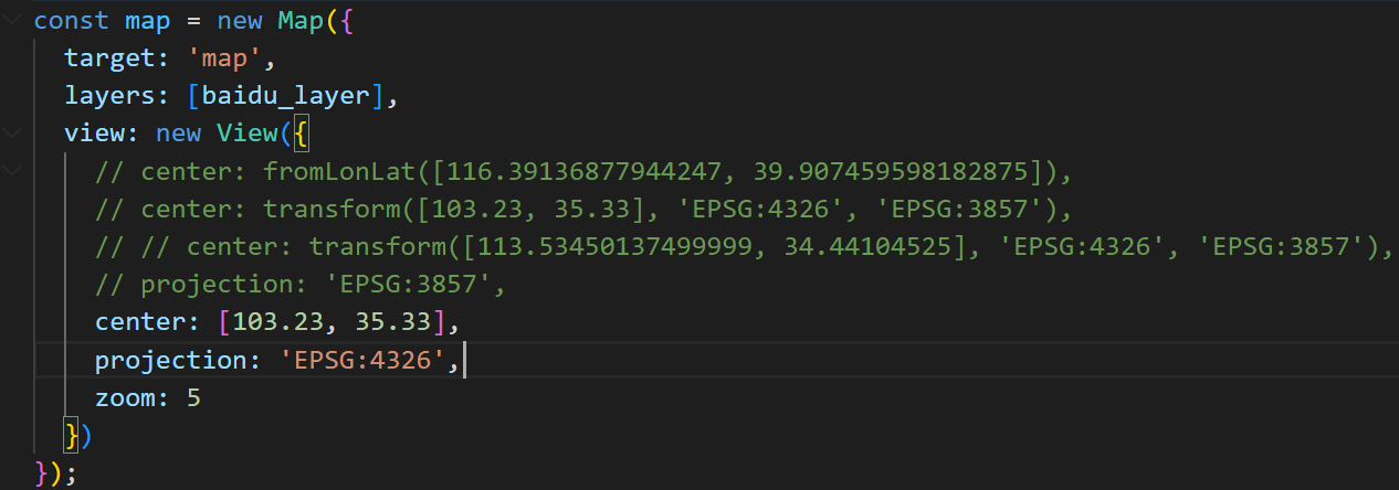 openlayers 7.2.2. Load Baidu map tiles in the display of the upper part of a zoom under · Issue ...