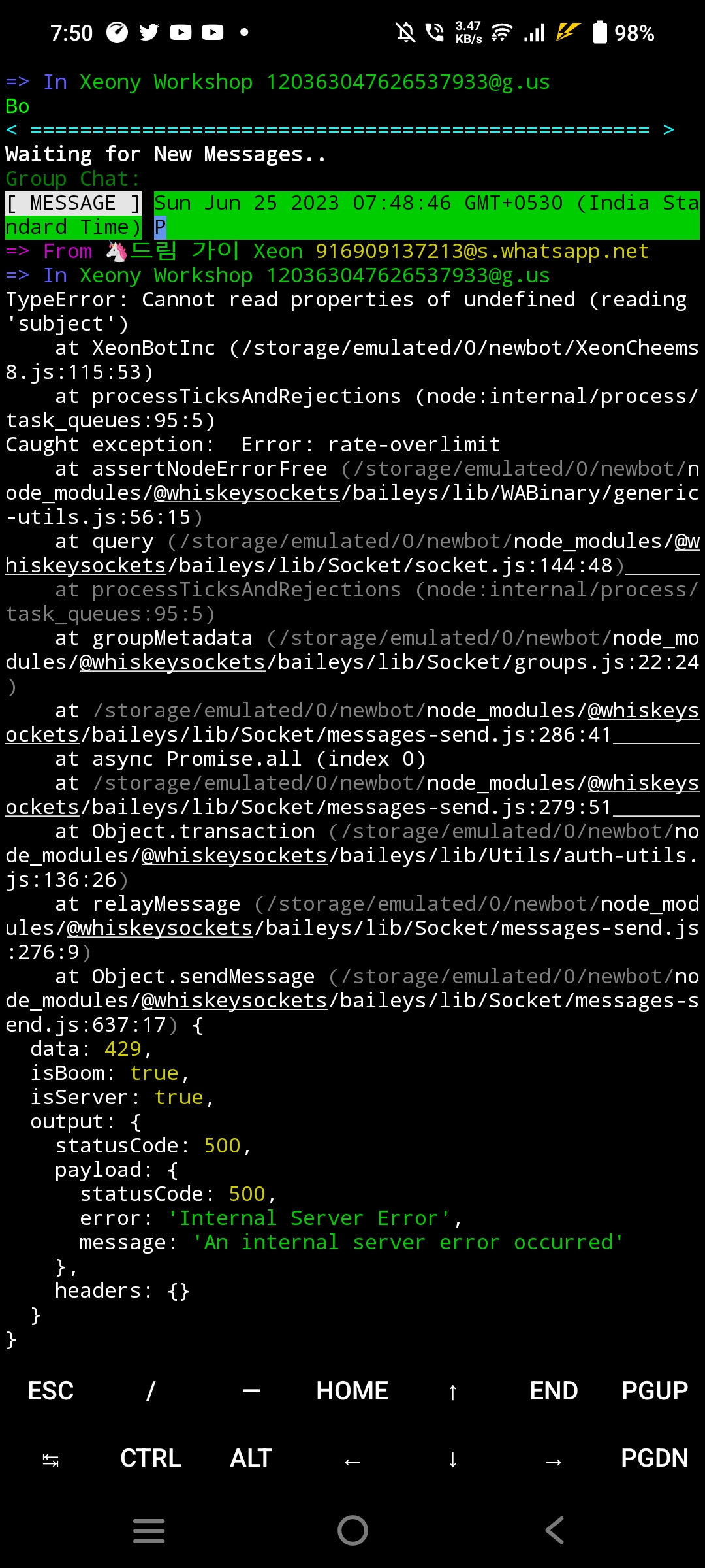 Help Me Fix This Sht · Issue 189 · Whiskeysocketsbaileys · Github 
