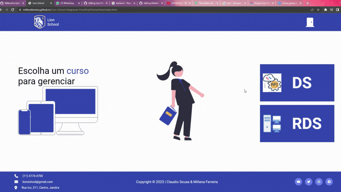 GitHub - MillenaFerreira/Lion-School-Integracao-FrontEnd