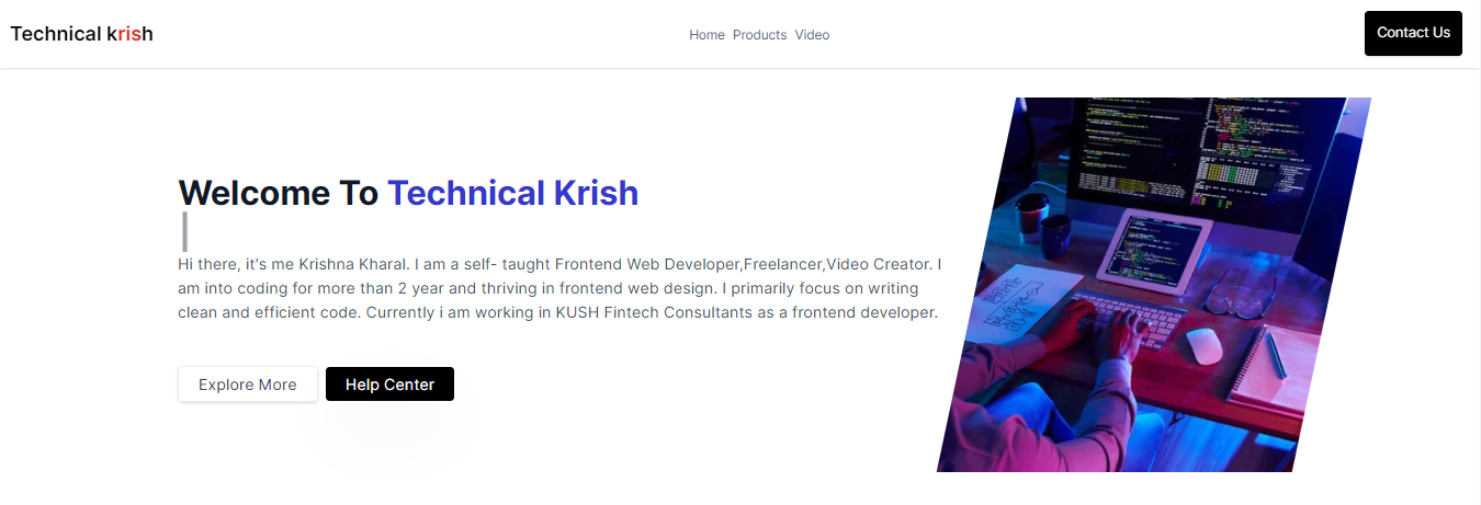 GitHub - krishtechn/portflio_onlineStore