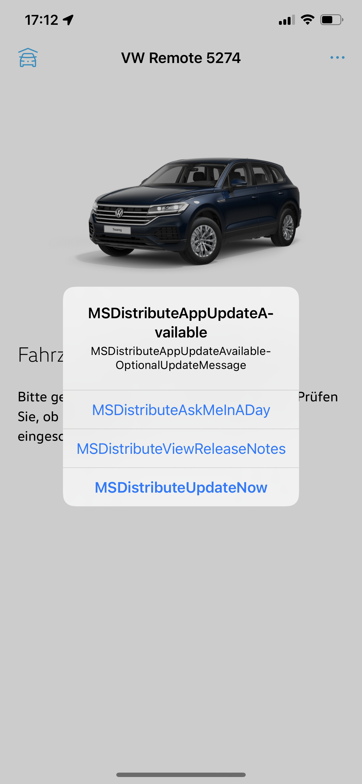 Appcenter Update Pop-up shows String IDs · Issue #2394 · microsoft/appcenter-sdk-apple · GitHub