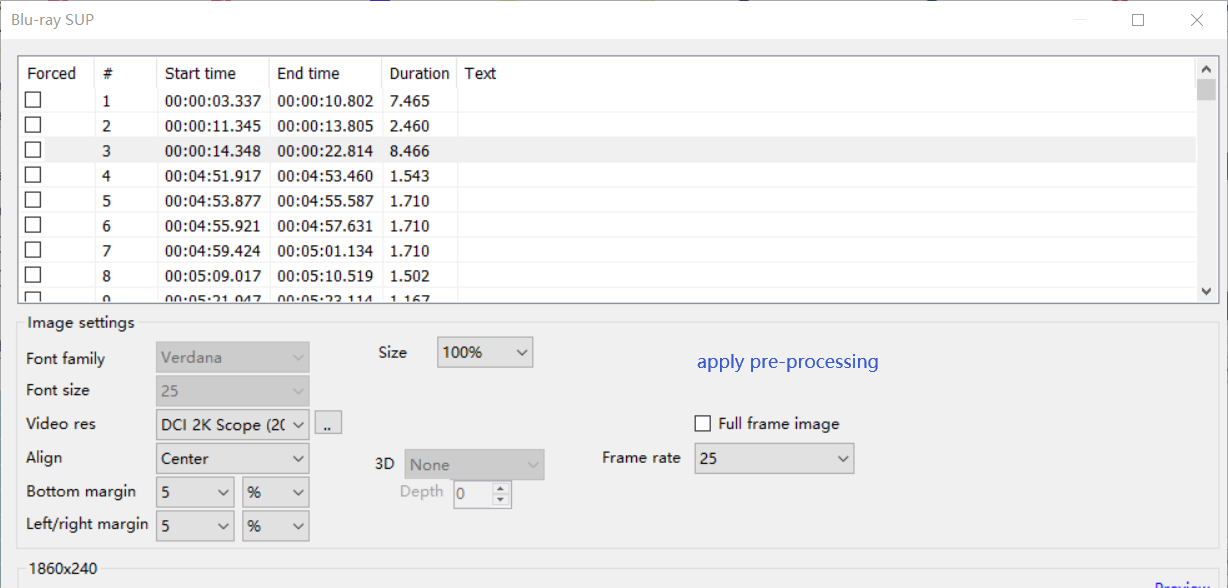 Add Apply Pre Precessing When Exported To Sup Etc · Issue 6261 · Subtitleeditsubtitleedit 6769