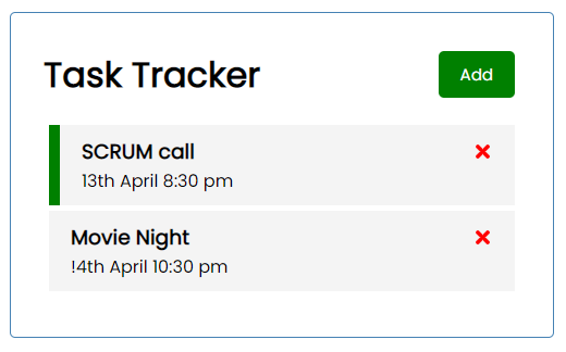 GitHub - Vedant-MAHAjan/Task-Tracker: Task List App created using React ...