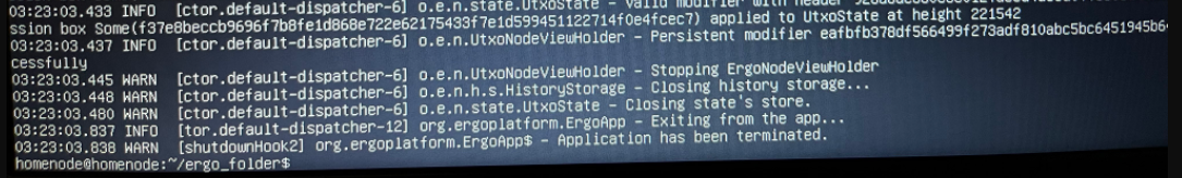 Node shutdown before sync · Issue #1433 · ergoplatform/ergo · GitHub