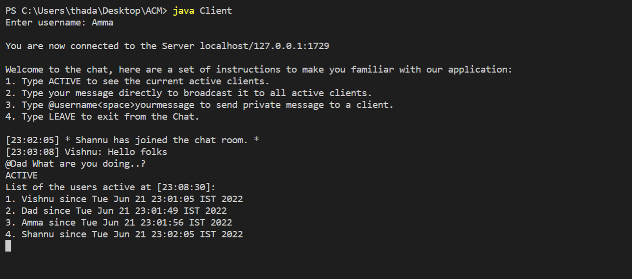 GitHub - T-Vishnu/LetsChat: LetsChat is a multithreaded client-server based chat application ...