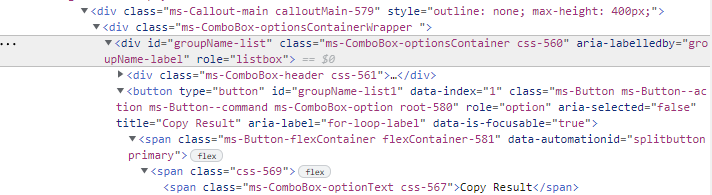 ComboBox does not support aria-label for roles with aria-role="listbox ...