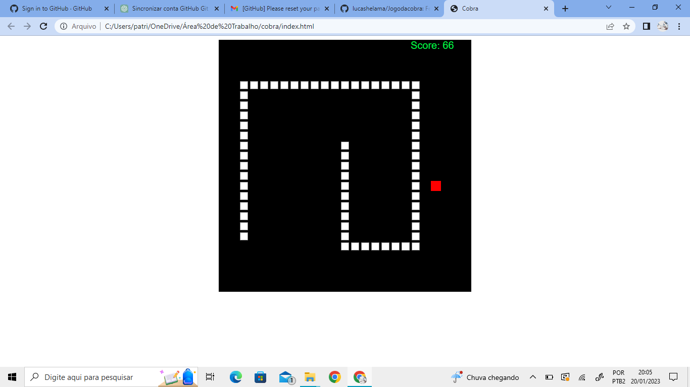 GitHub - lucashelama/Jogodacobra: Feito para treinar 100% javascript