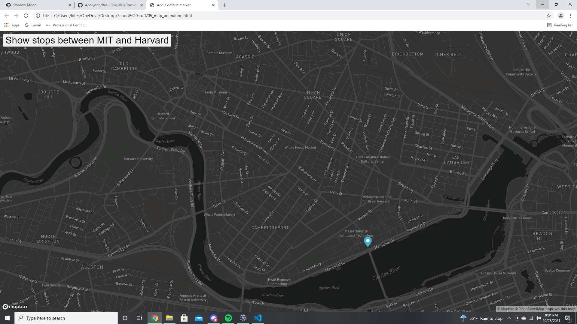 GitHub - Apolyonn/Real-Time-Bus-Tracker: This is a map with a tracker for the stops between MIT ...