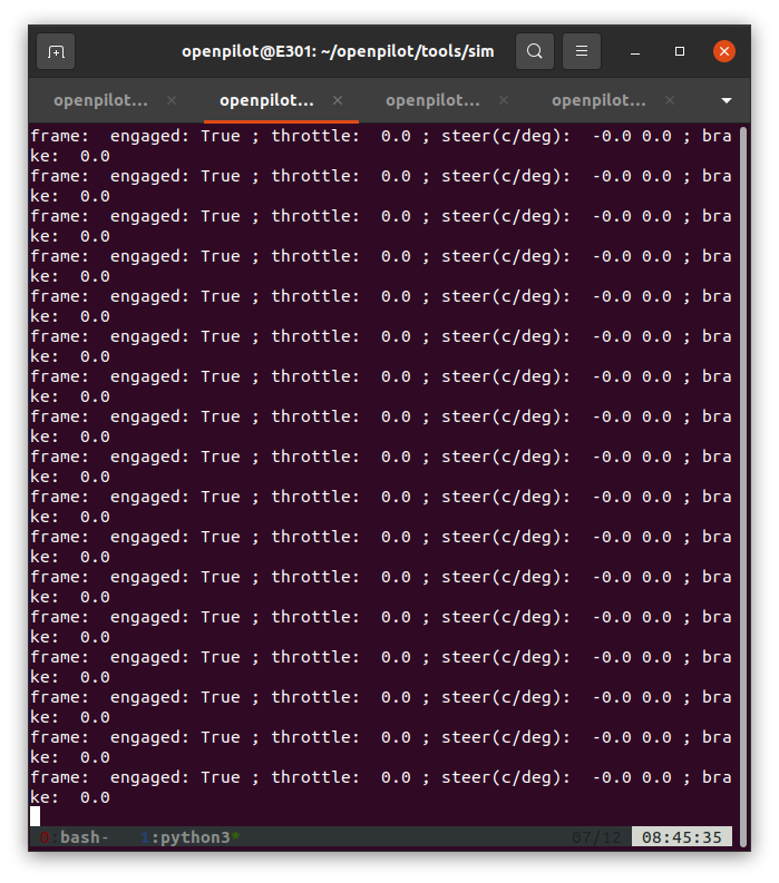 start the simulation but nothing happend. · Issue #23152 · commaai/openpilot · GitHub