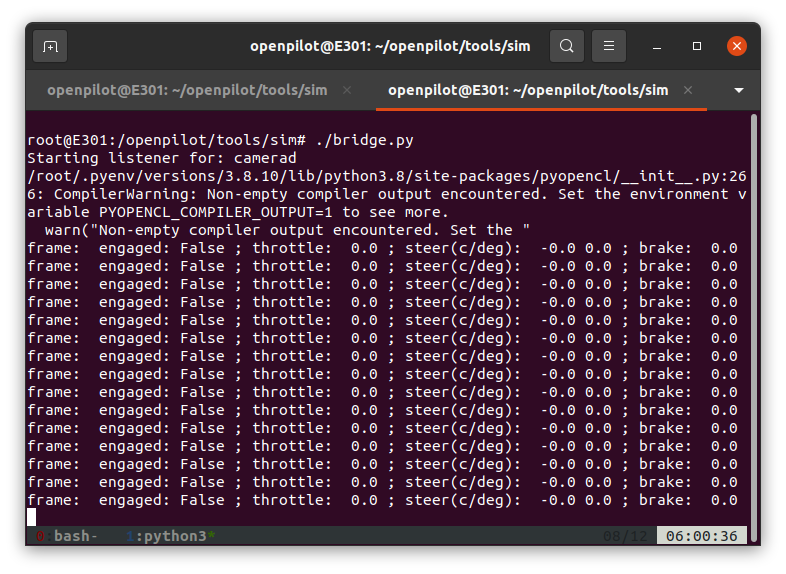 start the simulation but nothing happend. · Issue #23152 · commaai/openpilot · GitHub