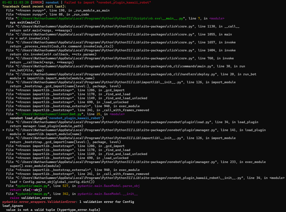 插件加载失败 · Issue #11 · lgc-NB2Dev/nonebot-plugin-kawaii-robot · GitHub