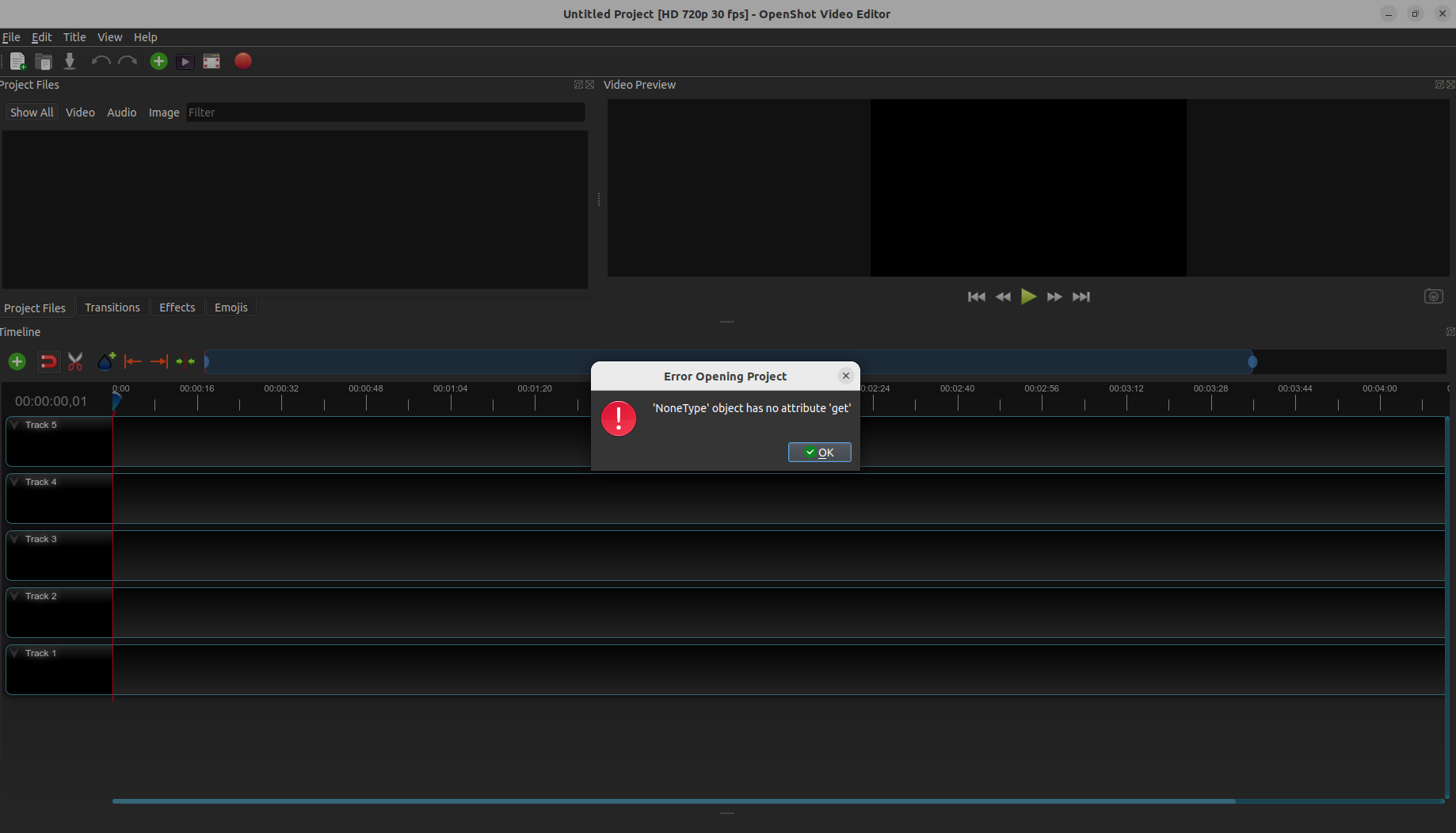 'NoneType' has no attribute 'get' · Issue #4804 · OpenShot/openshot-qt · GitHub