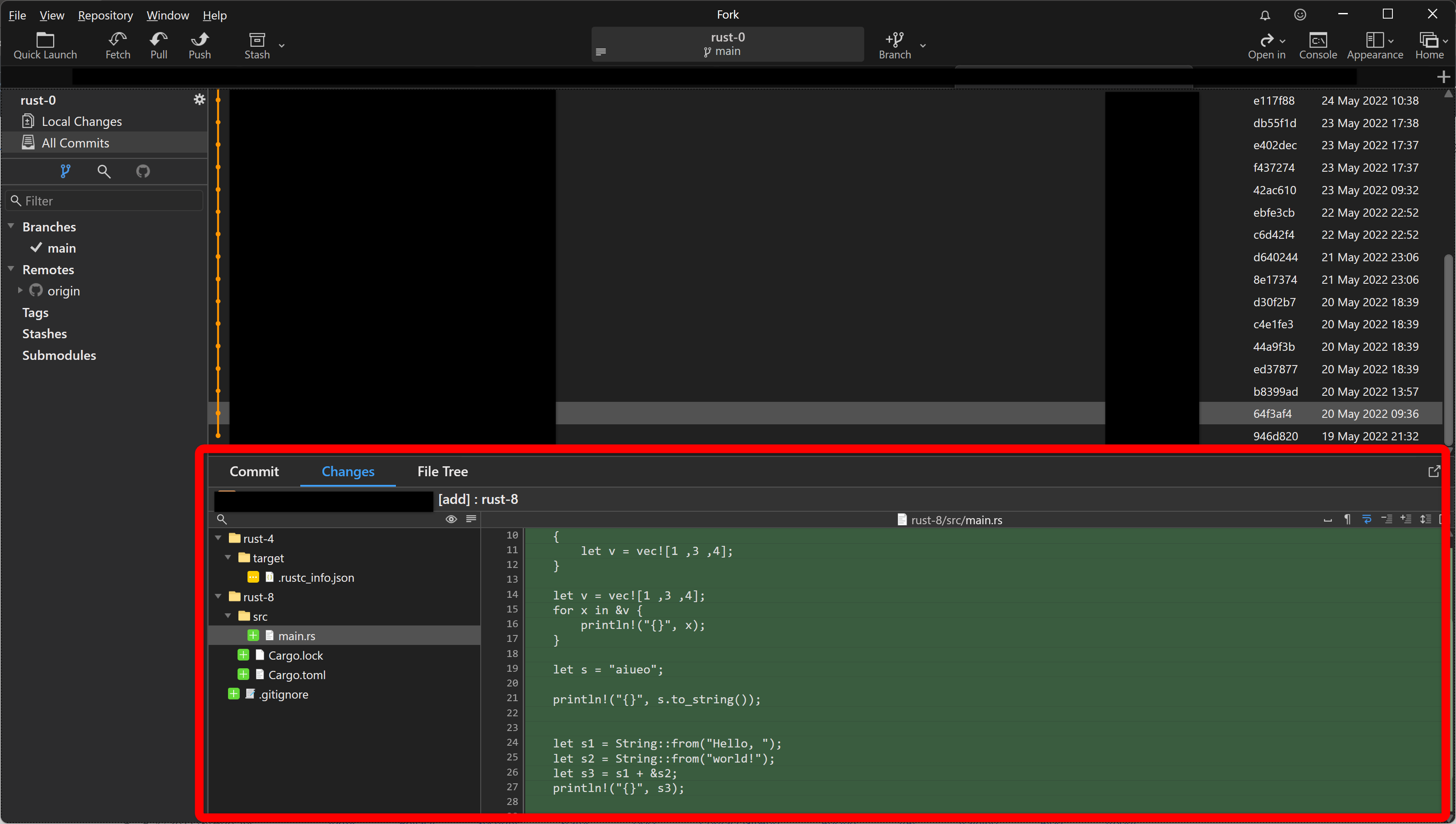 Unable to scroll code in "Changes" etc. in "All Commits" · Issue #1556 · fork-dev/TrackerWin ...