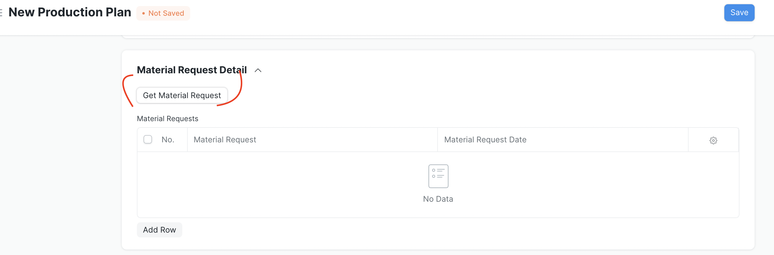 Get Material Request In Production Plan Is Not Fetching The Items · Issue 28517 · Frappe 
