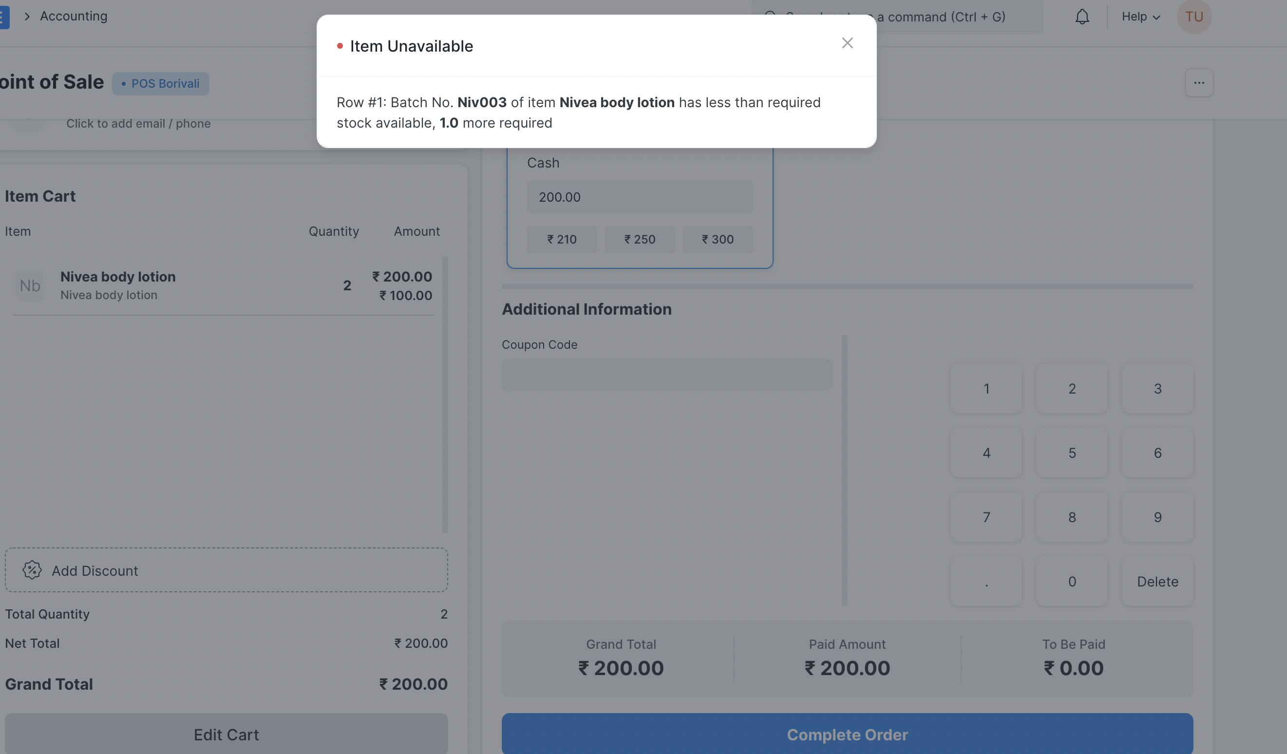 POS: stock unavailability validation UI · Issue #29340 · frappe/erpnext ...