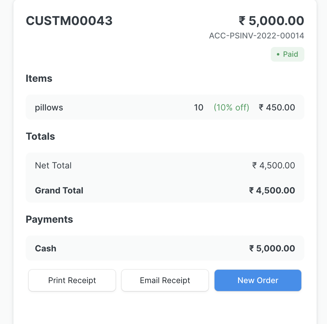 POS: UI: discount based on pricing rule is displayed at the very last ...