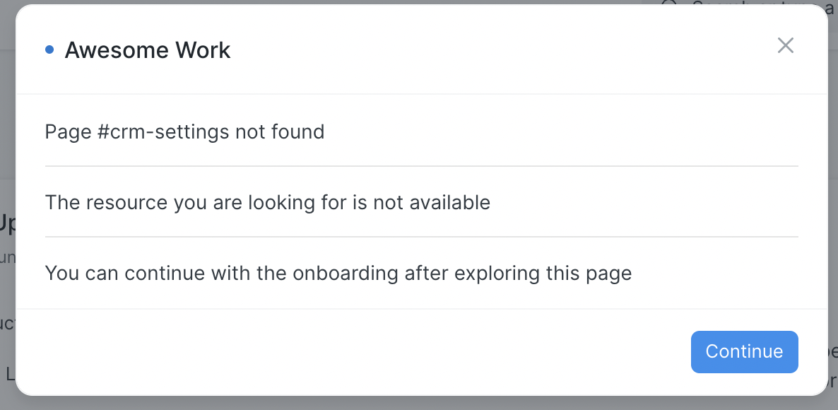 Crm Onboarding Steps Cannot Navigate To Crm Settings · Issue 29524 · Frappe Erpnext · Github