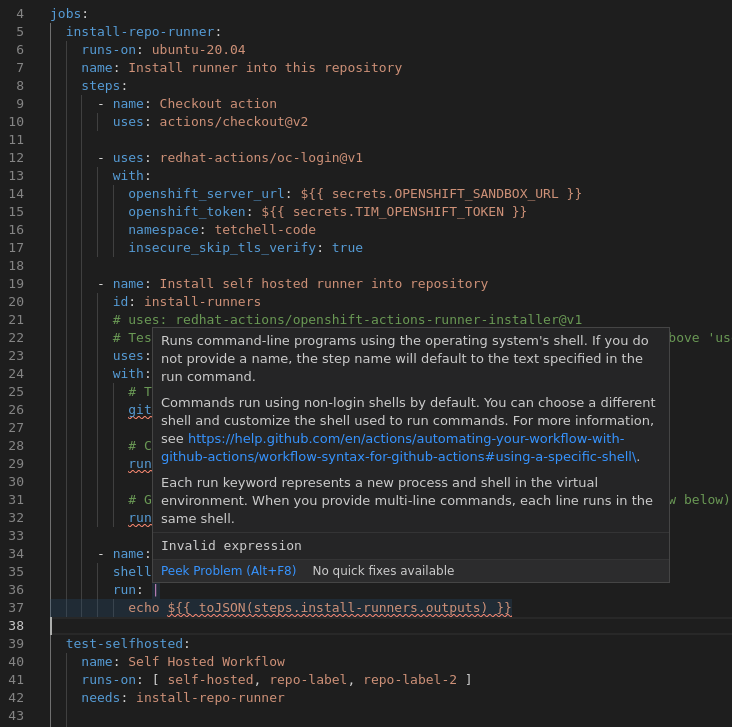 Incorrect Invalid Expression Error · Issue 77 · Cschleiden Vscode Github Actions · Github