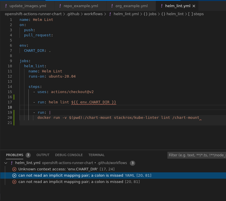 Incorrect Invalid Expression Error · Issue 77 · Cschleiden Vscode Github Actions · Github
